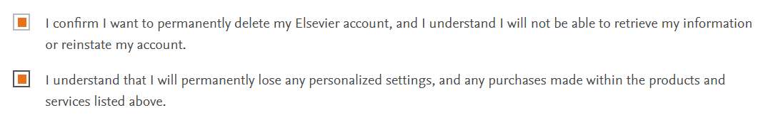 How do I delete my Elsevier account? - ScienceDirect Support Center