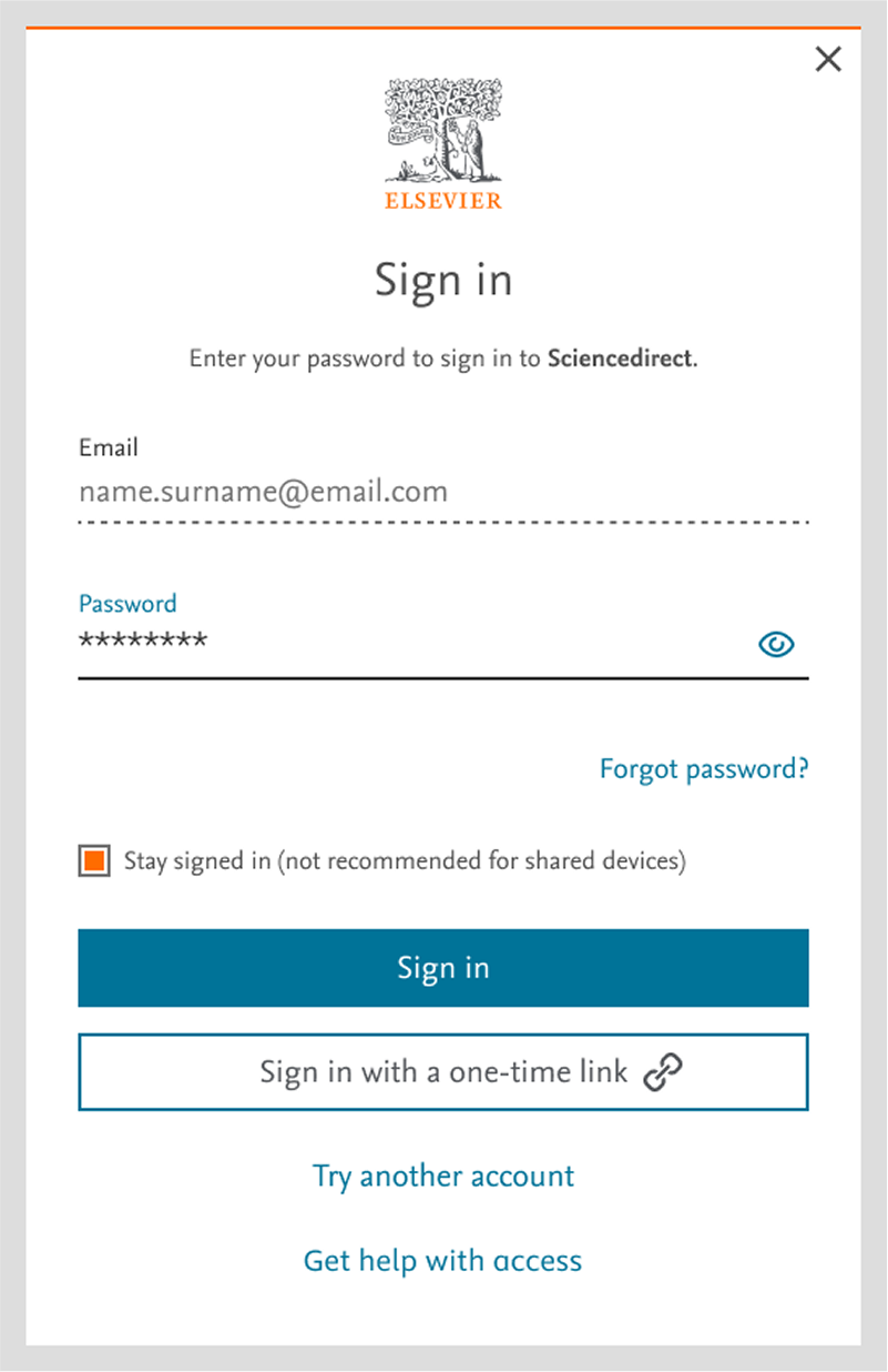 How do I create an Elsevier account? - ScienceDirect Support Center
