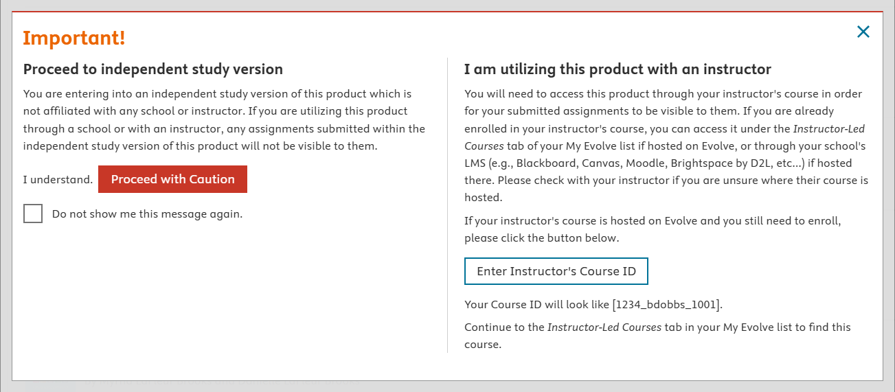 How do I access my course or resources in Evolve? - Evolve Support Center