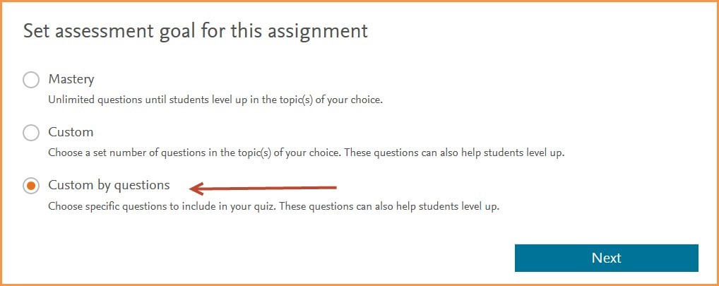 How to create a Custom by Question quiz in EAQ NG ? - Elsevier Adaptive ...