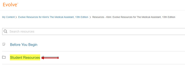 How do I access my course or resources in Evolve? - Evolve Support Center