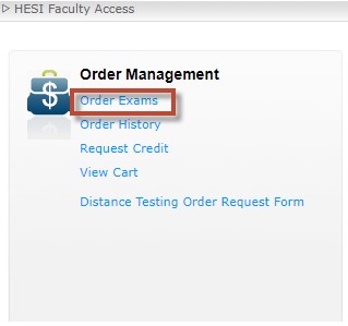 How do I place a HESI Exam order? - Evolve Support Center