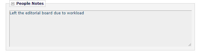 How can editors add notes to people records in Editorial Manager ...