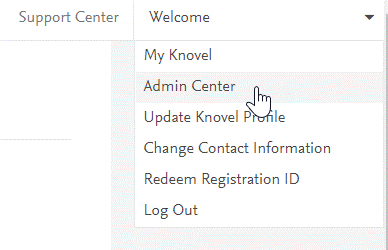 Where is account administration located? | Knovel Support Center