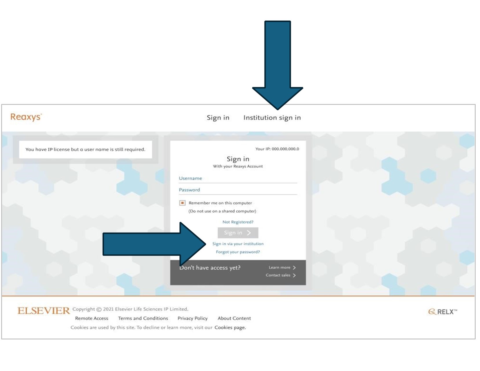 Required login: Federated access SSO Shibboleth step by step | Reaxys ...