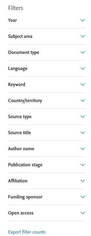 How do I work with document search results? - Scopus Support Center
