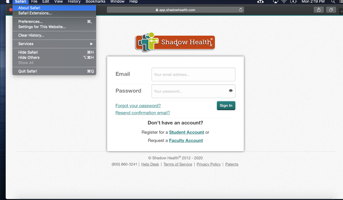 Survey not submitting - Shadow Health Support Center