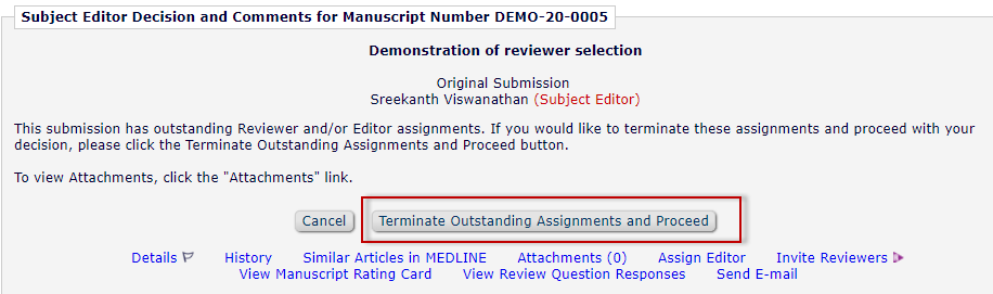 How do I make a decision in Editorial Manager? | Journal Article ...