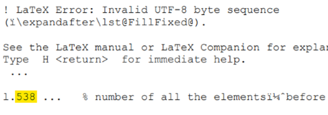 How to identify and fix errors from Latex error codes in the built PDF ...