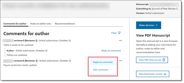 Editor Guide to new peer review experience | Journal Article Publishing ...