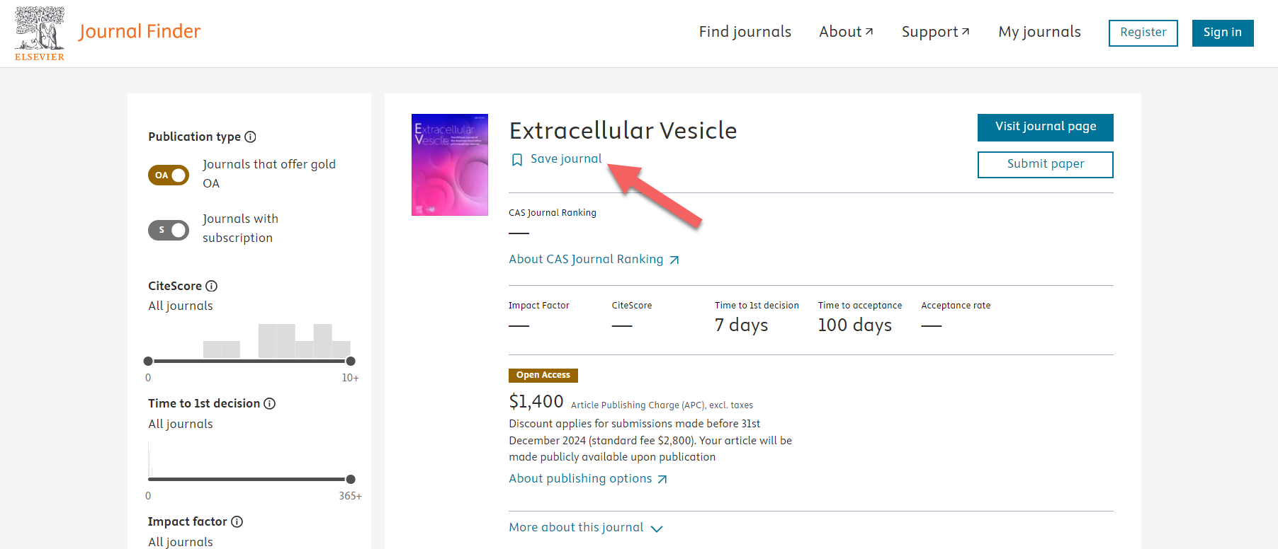 How can I find the right journal for my paper in Journal Finder ...
