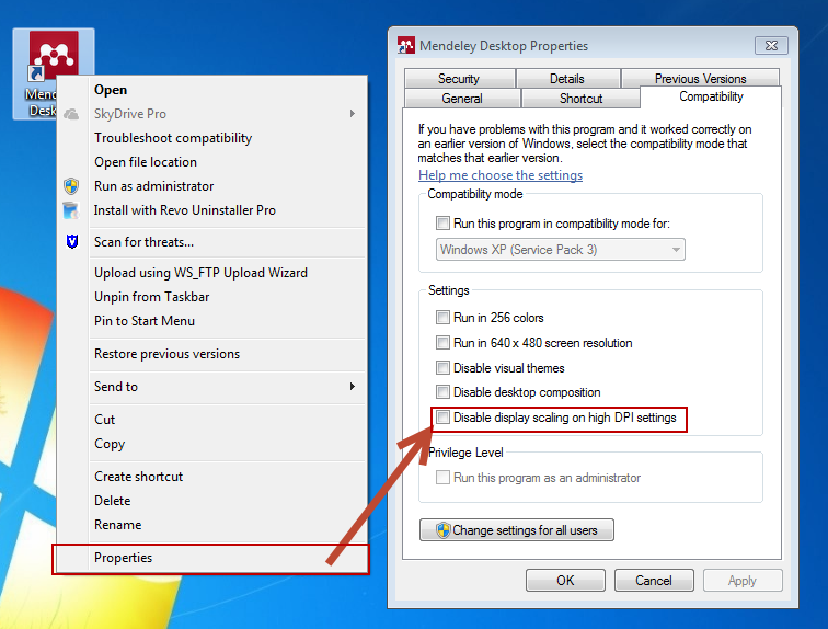 What can I do if the icons and texts in Mendeley Desktop are too small ...