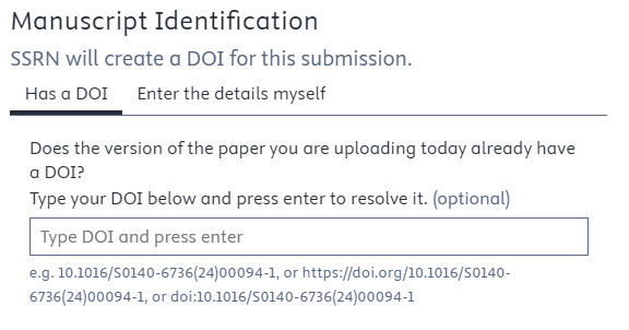 How do I add a DOI referencing another version of my paper? - Mendeley ...