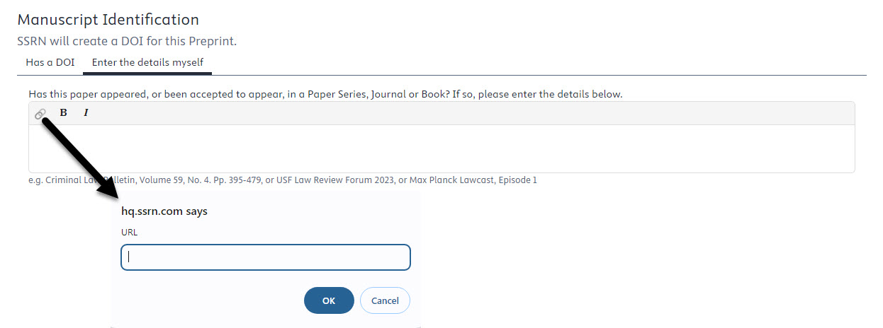 Adding Manuscript Identification Details in the New SSRN Submission ...